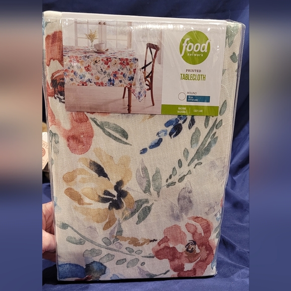 Food Network | Dining | Food Network Floral Round Tablecloth | Poshmark